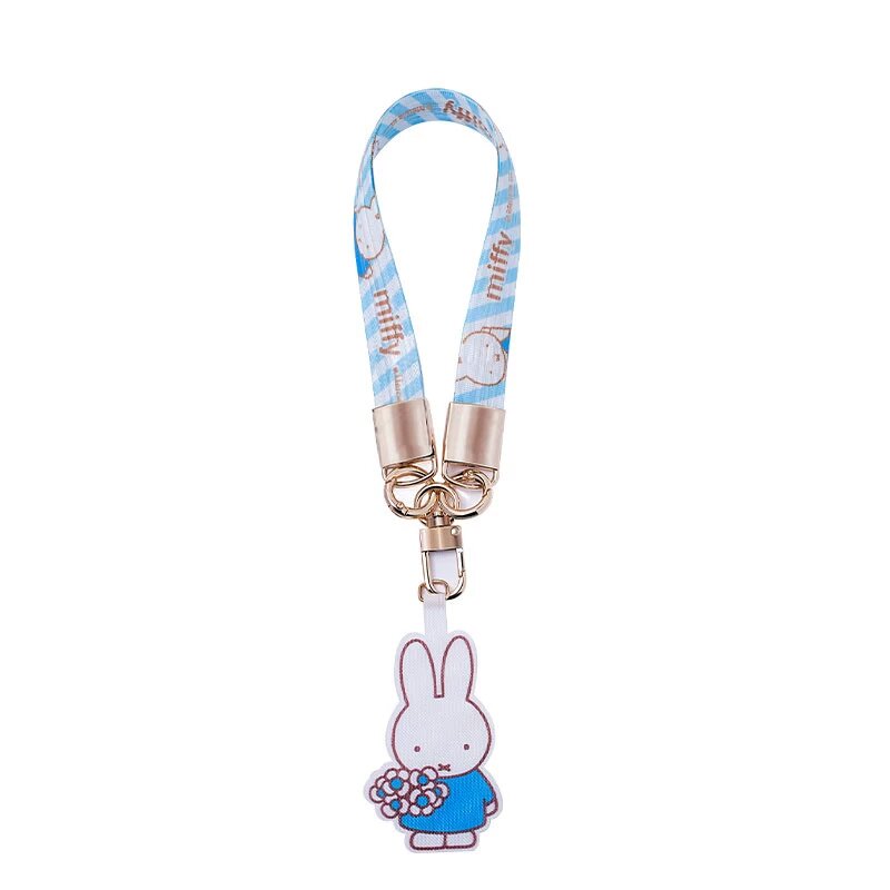 Miffy Антипотеряный шнур для мобильного телефона 15 см в синем цвете - надежный и стильный для крепления устройства