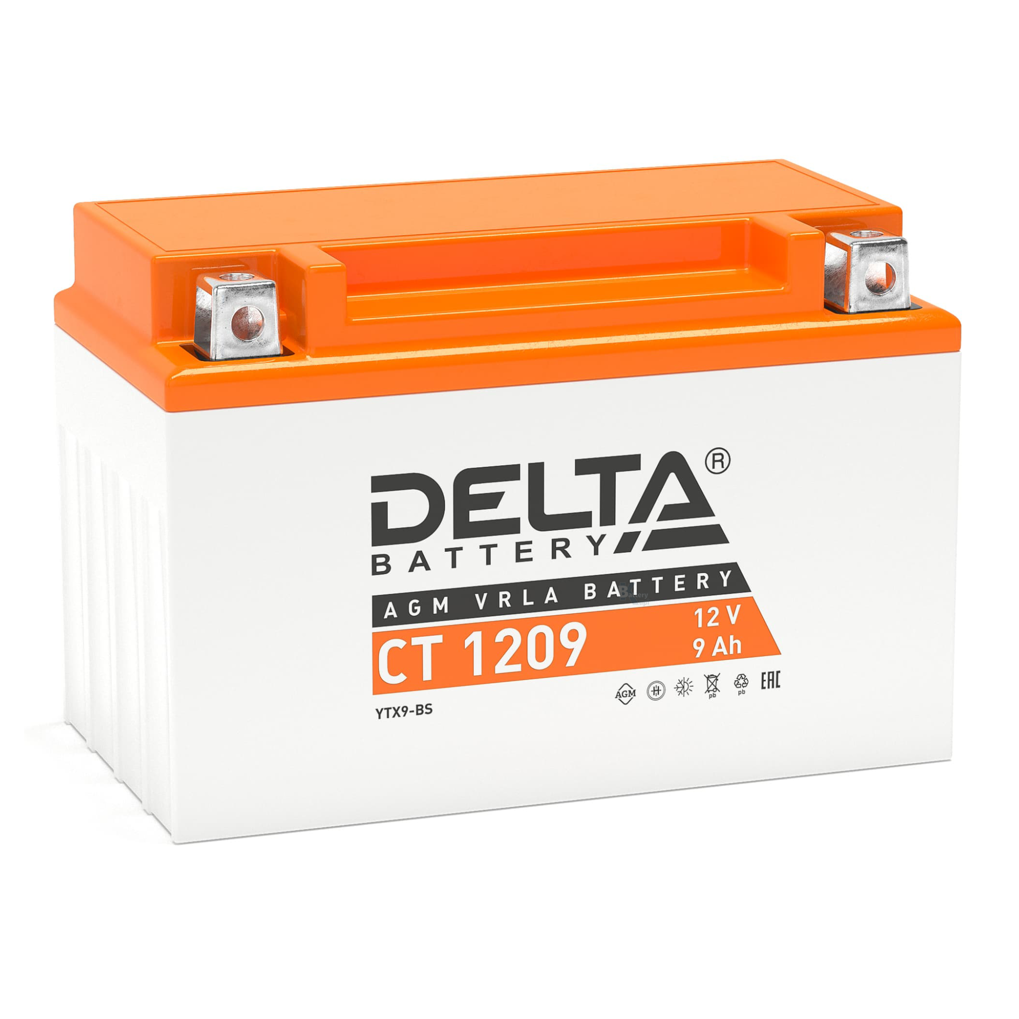 Аккумуляторная батарея delta ст 1209 12v/9aч