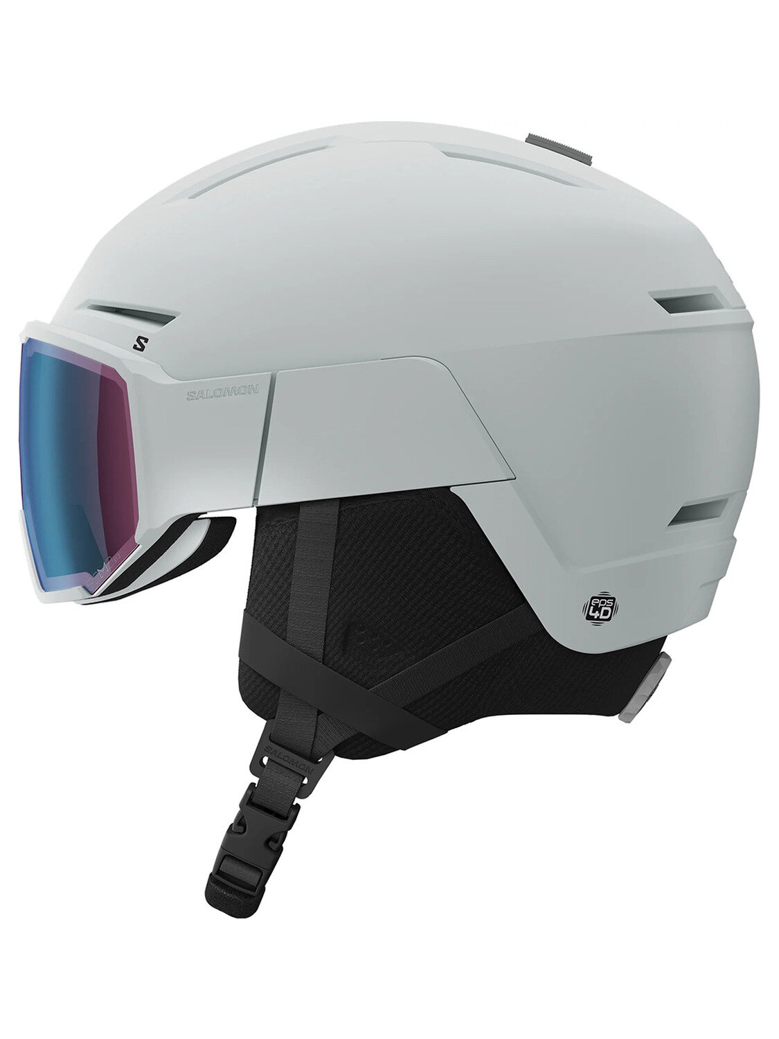 Горнолыжный шлем с визором Salomon Osmo Pro Sigma Photo Ice Flow Cat. 1-3 25/26 Белый, для мужчин , Серый