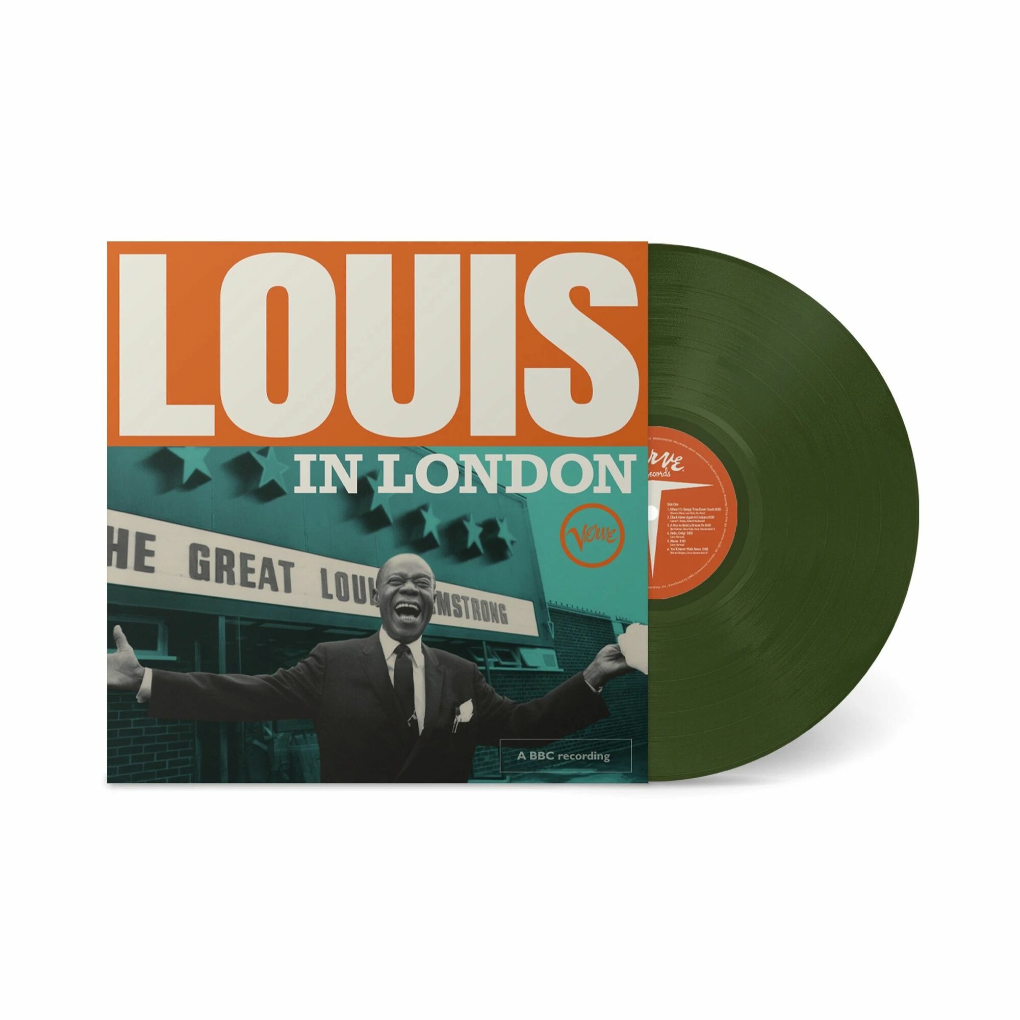 Виниловая пластинка Louis Armstrong - Louis In London (LP, Лесной зеленый прозрачный винил) Limited, 2024