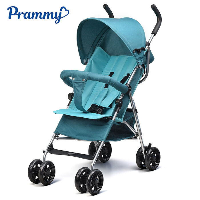 Прогулочная коляска Prammy "Teal", бирюзовая, для одного ребенка