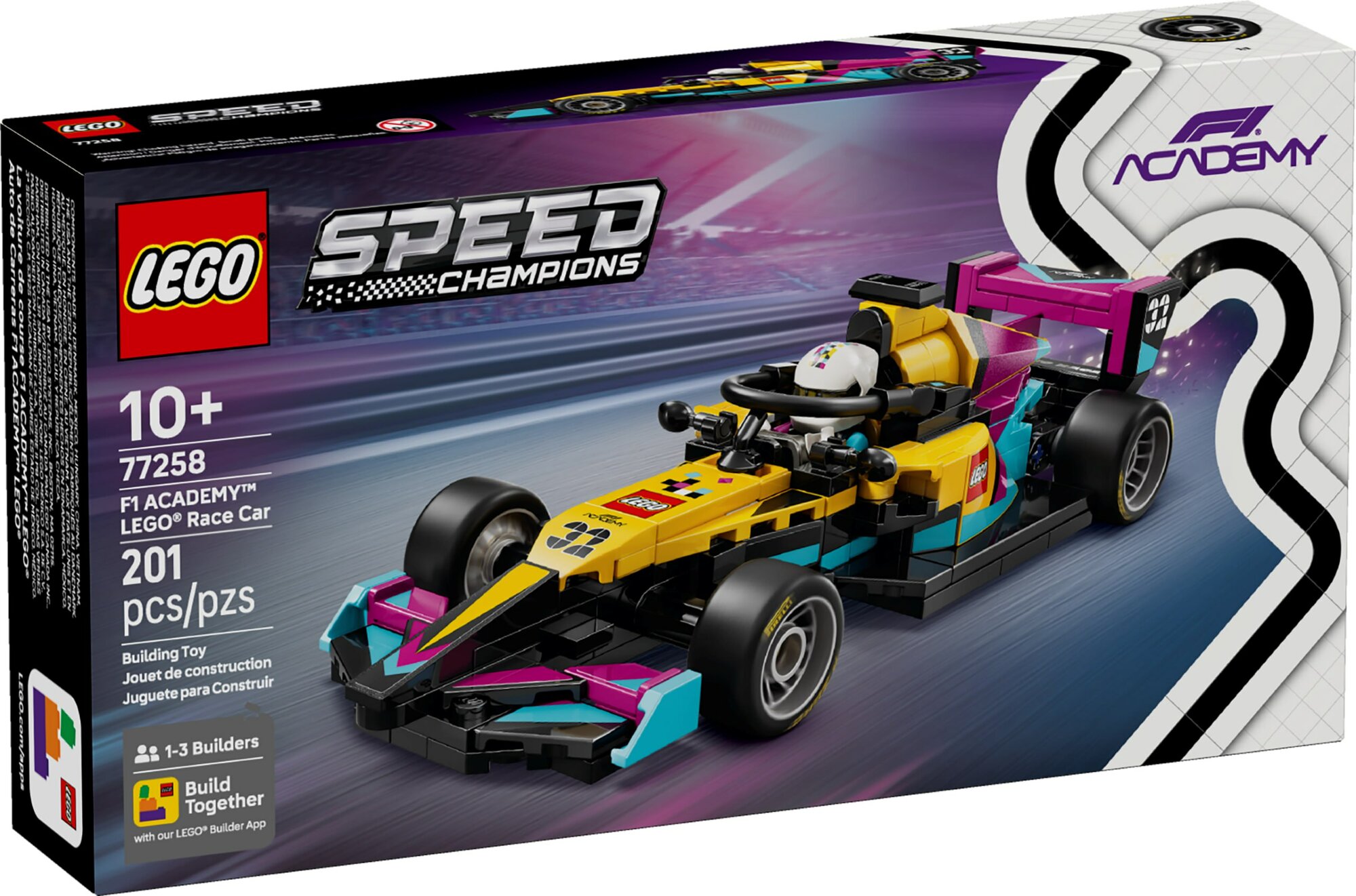 Конструктор LEGO Speed Champions 77258 Гоночный болид F1 ACADEMY, 201 дет.
