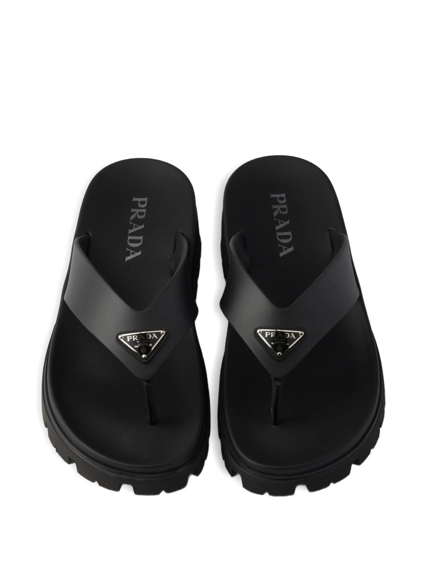 Босоножки Prada Rubber thong sandals, размер 8 UK — фото 1