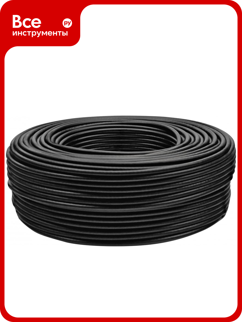 Радиочастотный коаксиальный кабель РК 75-4,3-31 АО "Завод "ЧУВАШКАБЕЛЬ" черный (20 м) ПV132Ф10ЧФ20008