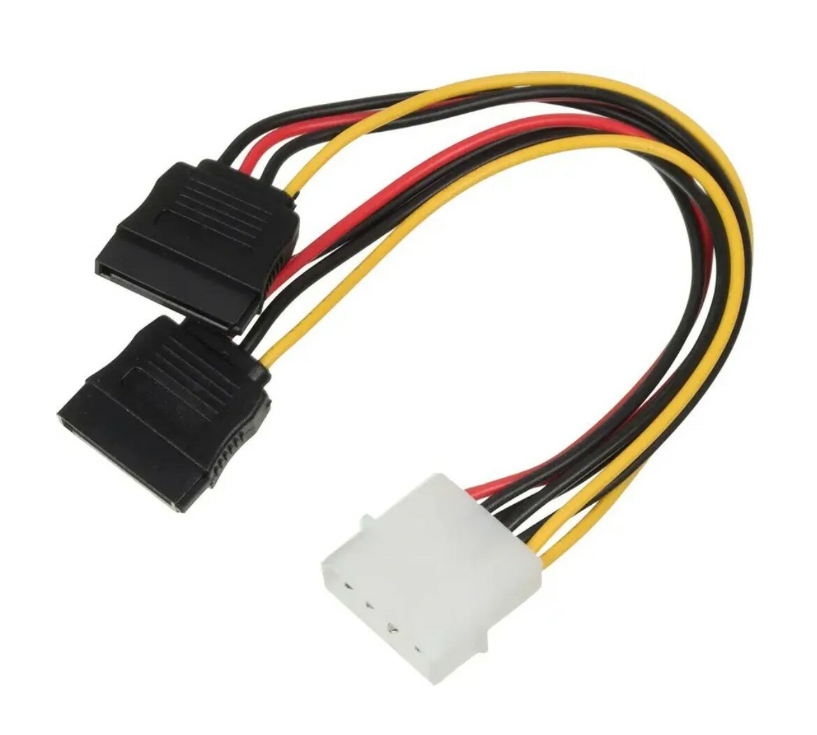Кабель питания Ningbo Molex/2xSATA 0.18м