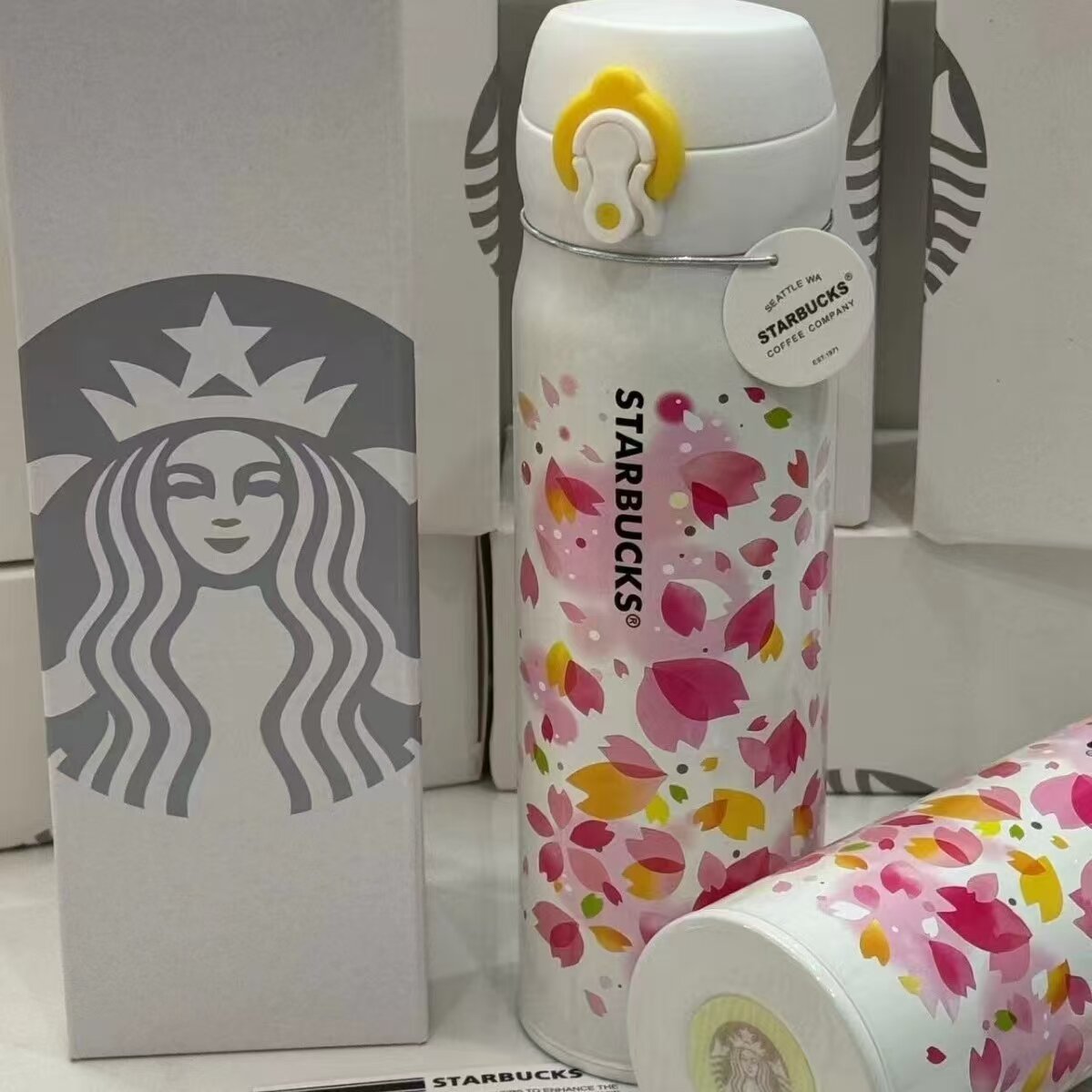 Starbucks Термокружка розовая богиня, 350-500 мл