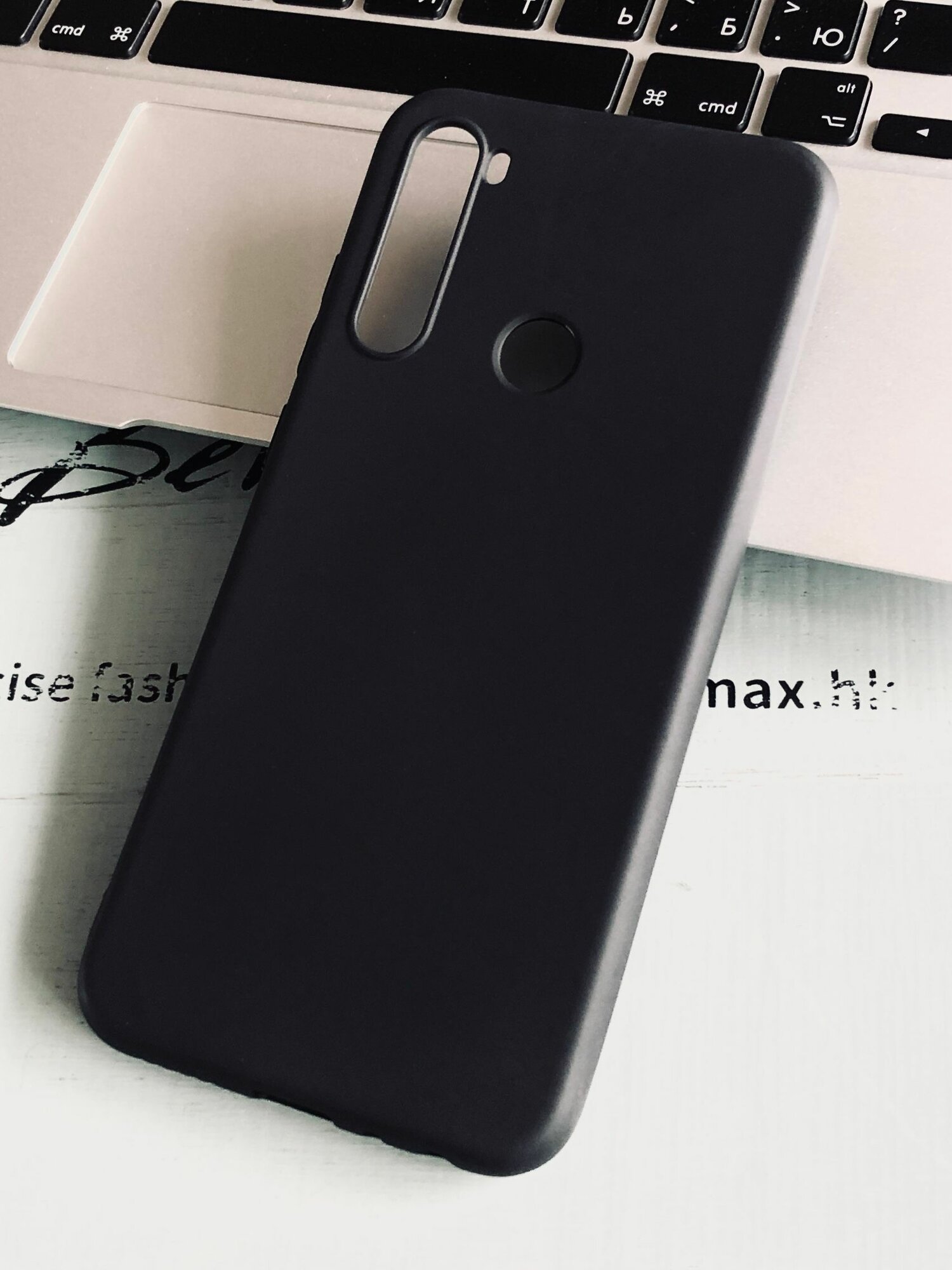 Чехол для Xiaomi Redmi Note 8T / Чехол на Сяоми Редми Ноут 8Т плотный, матовый, приятный на ощупь, противоударный