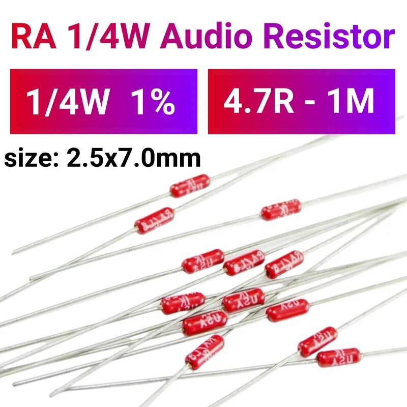 (2 шт.) Прецизионный резистор Fever Audio 4,7R-1 м Ом 1% 33R