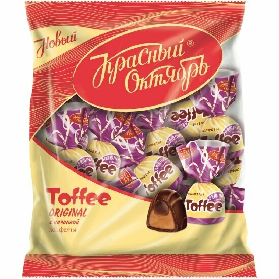 Конфеты Красный Октябрь Toffee Original с начинкой 250 г