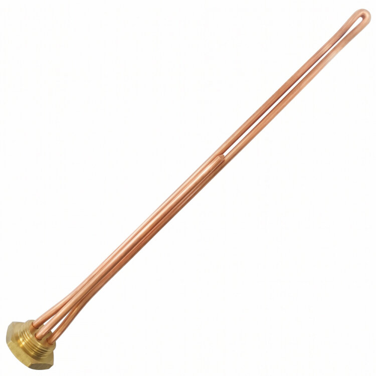 ТЭН для чугунной батареи отопления (радиатора) 3 кВт, медь, D42, G1 1/4", L280мм, 220V, TW, 3400071