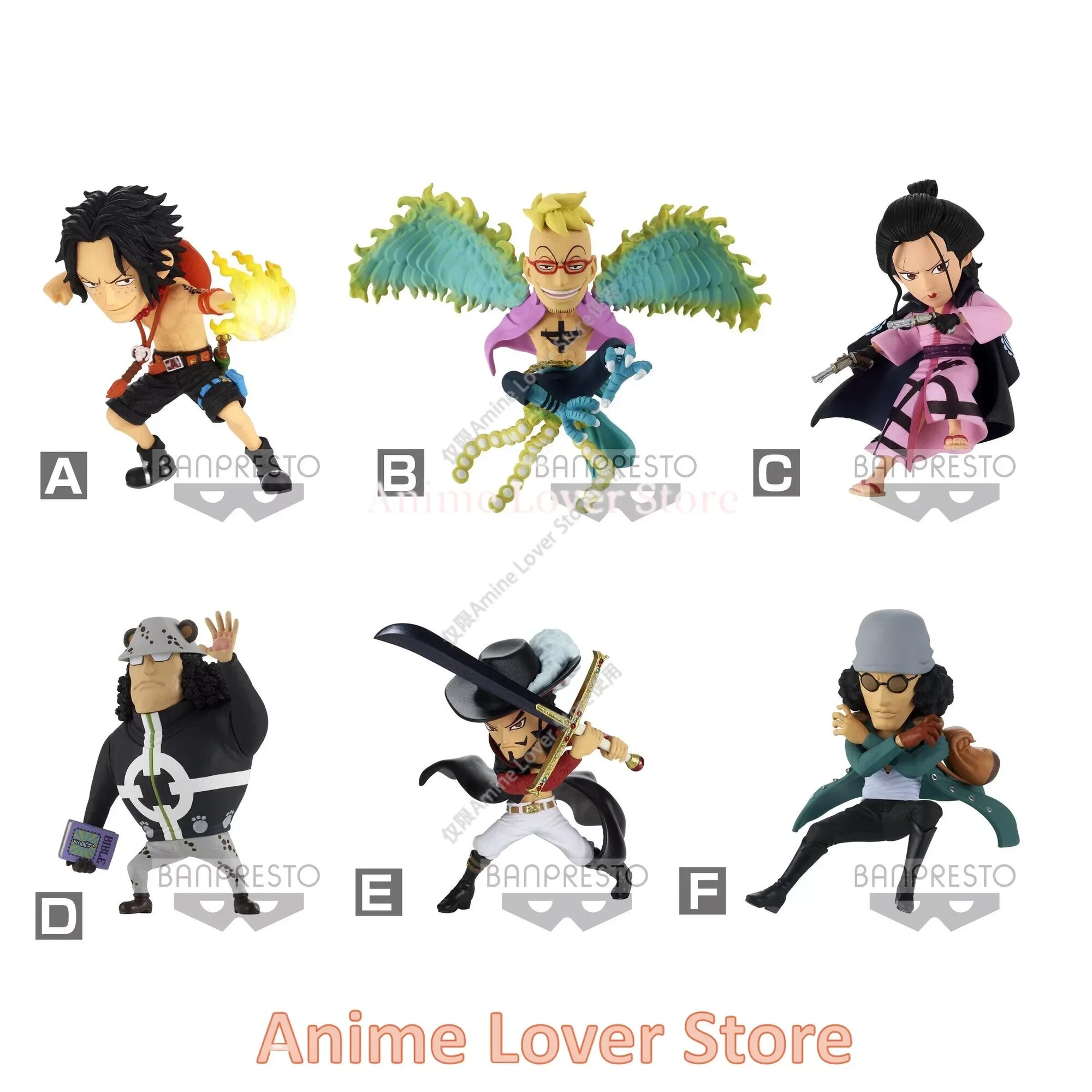 Фигурки One Piece WCF WT100 VO.3, 6 моделей