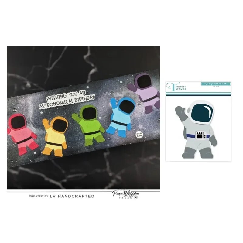 Металлические штампы Hello Astronaut Flight Deck для скрапбукинга