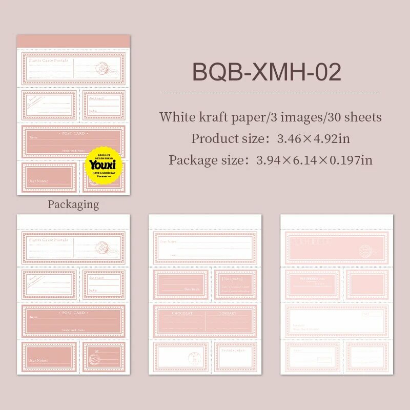 Винтажный блокнот Little Beauty BQB-XMH-02