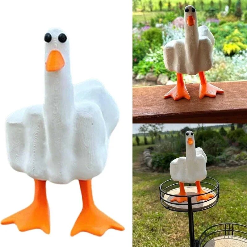 Фигурка утки из смолы — фото 1