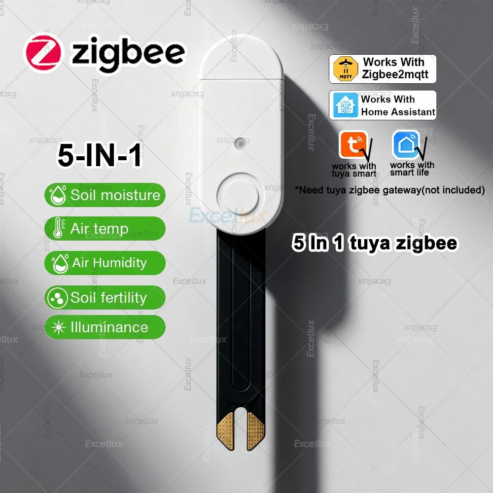 Zigbee датчик почвы 5 в 1, 5 In 1 Tuya Zigebe