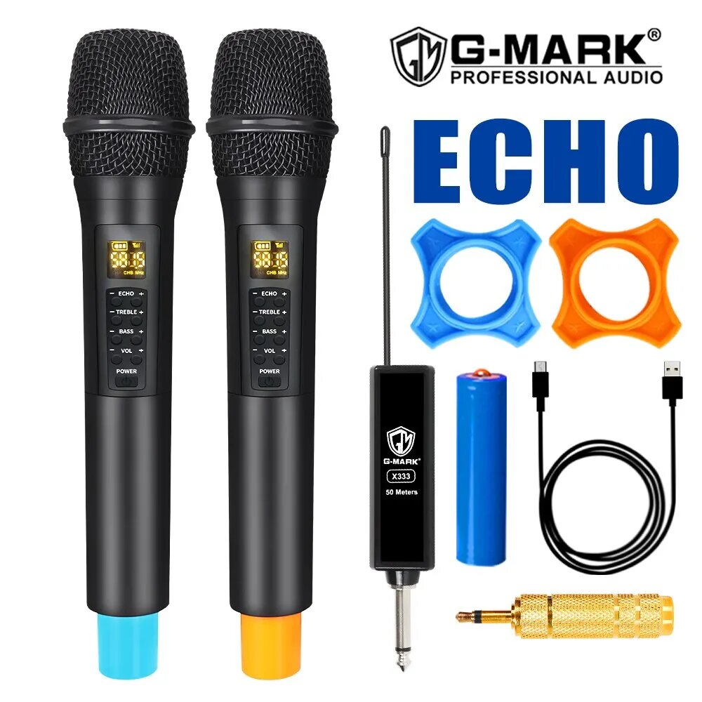 Беспроводной микрофон G-MARK X333 для караоке
