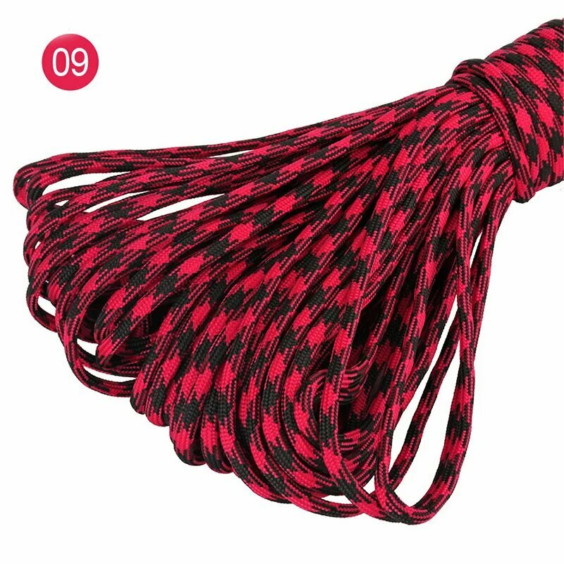 Meetee 7-жильный паракорд 5 мм 5/10/20 м Красный, 5mm-10Meters, 09