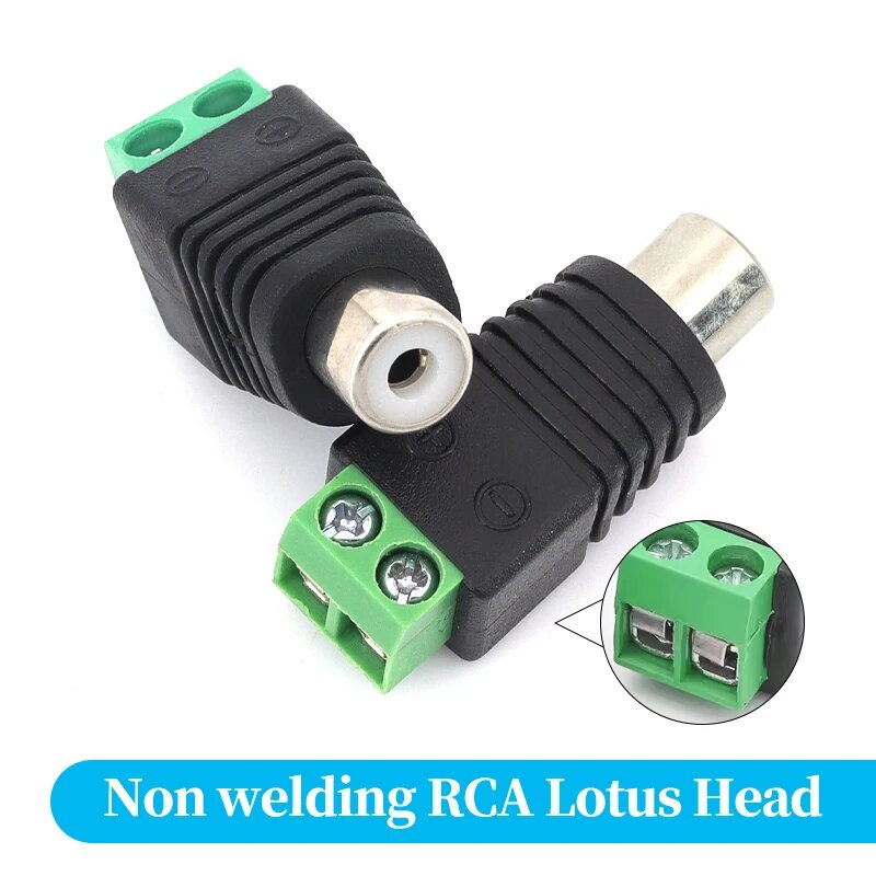 2шт RCA Lotus без пайки, Welding-free Female
