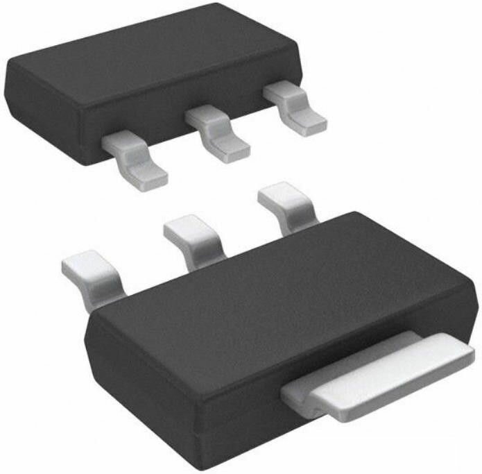 LM1117IMP-3.3/NOPB, Микросхема, Линейный регулятор с низким падением напряжения, +3.3 В, 0.8А SOT-223