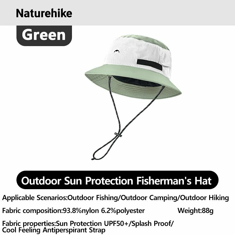 Naturehike Походная шляпа из полиэстера Green