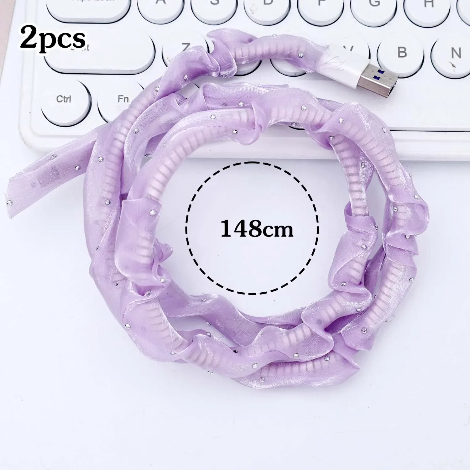 Защитный чехол для кабеля USB Type C Purple 2PCS