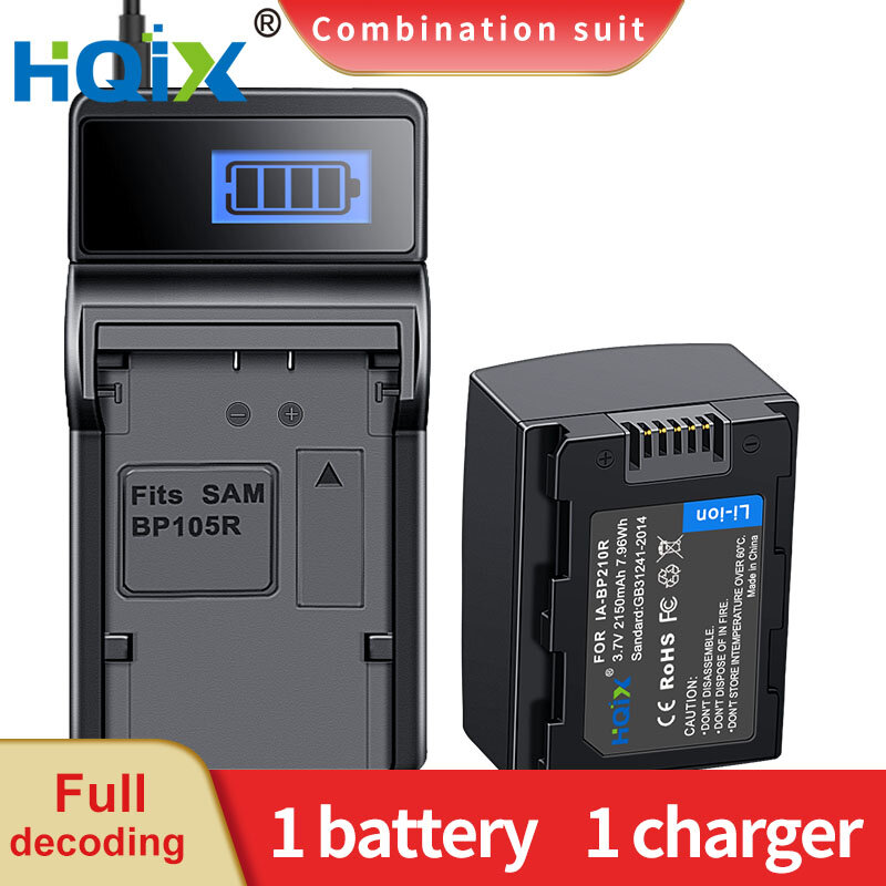 HQIX для Samsung SMX-F500 HMX-H303 SMX-F54 SMX-F53 HMX-H304 H305 камера IA-BP210R зарядное устройство Аккумулятор