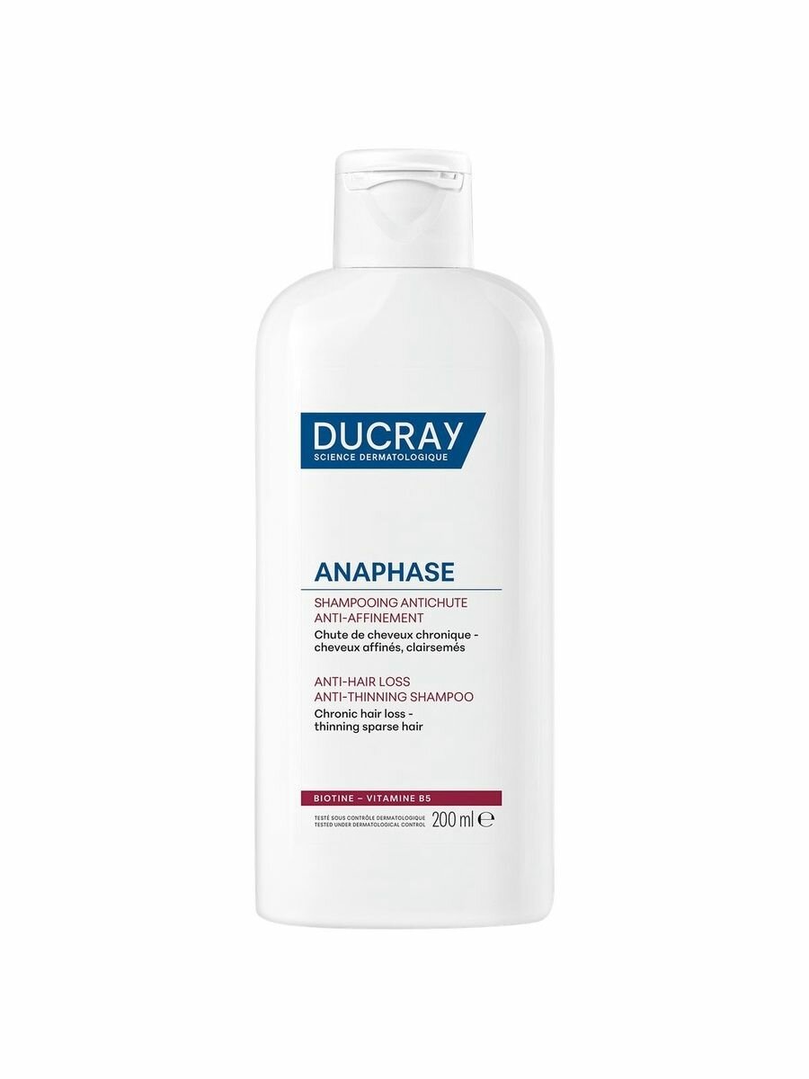 DUCRAY Anaphase + Шампунь для ухода за ослабленными, выпадающими волосами, 200 мл