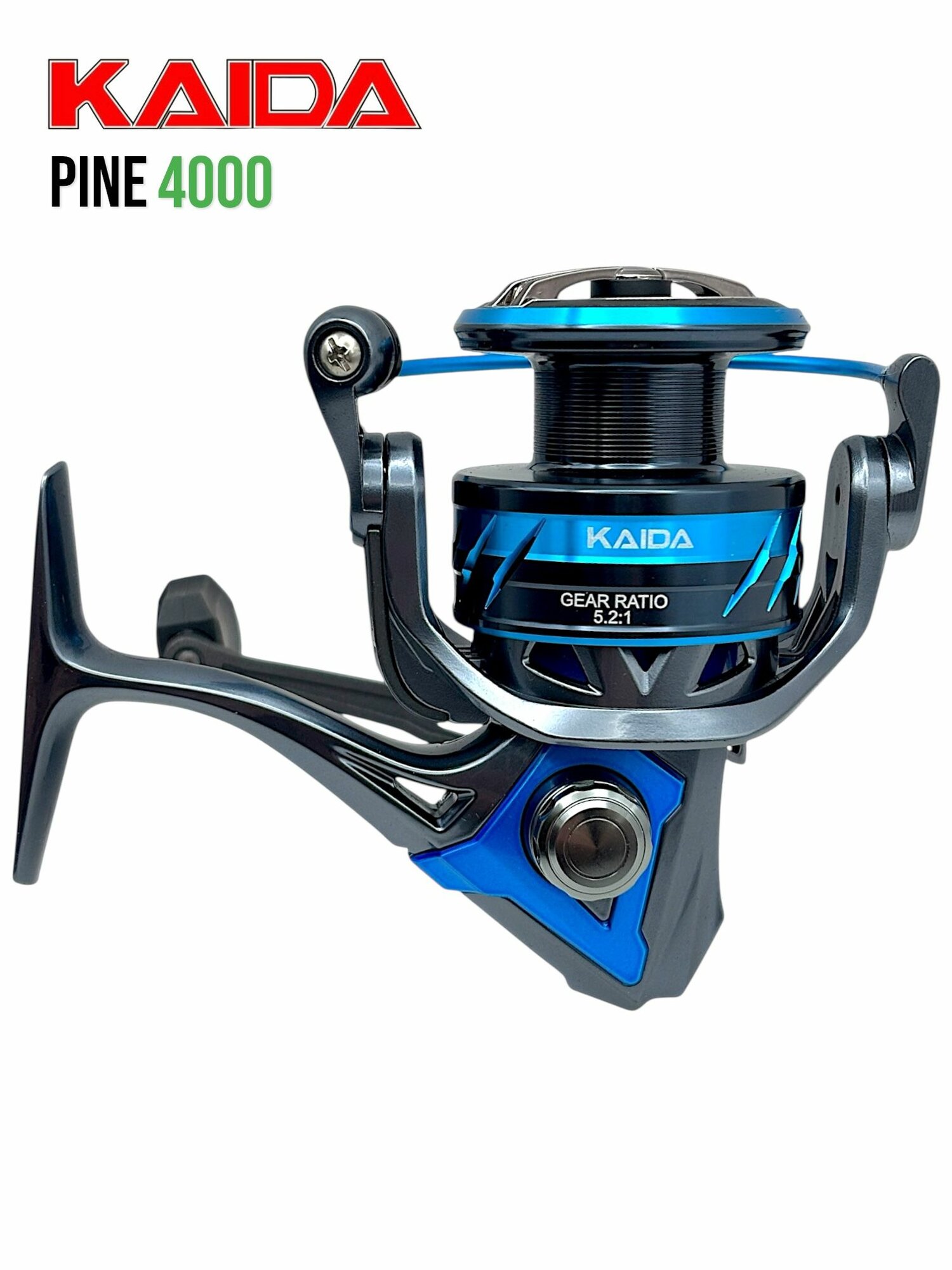 Катушка для спиннига Kaida Pine 4000 7+1 на спиннинг, для удочки, фидера, донки, фидерная кайда