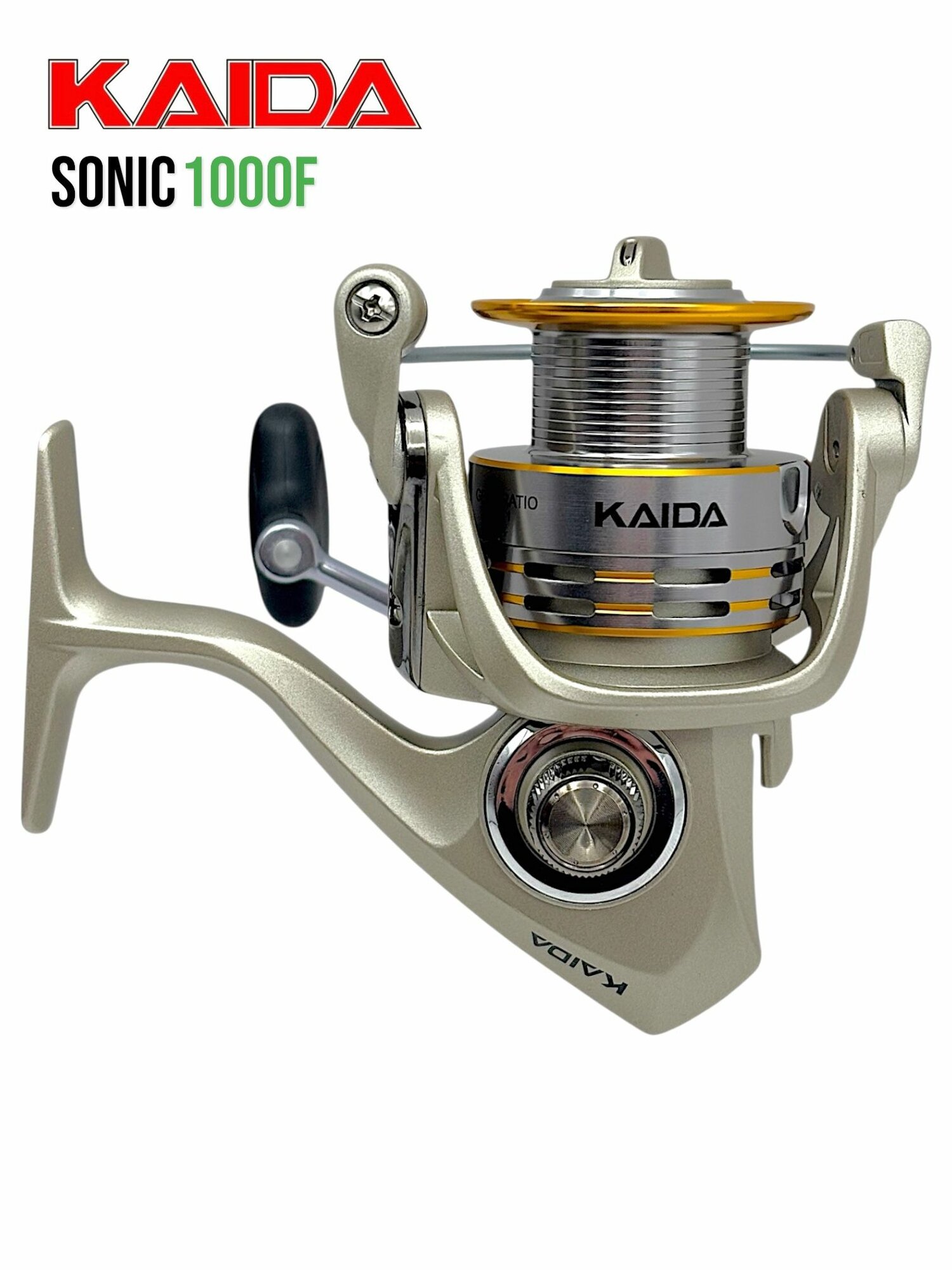 Катушка для спиннига Kaida Sonic R008 1000 4+1 на спиннинг ультралайт, для удочки кайда