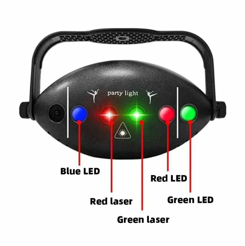 Диско-шар Party Light AL-001 USB светомузыка для дискотеки, для дома, с пультом ДУ