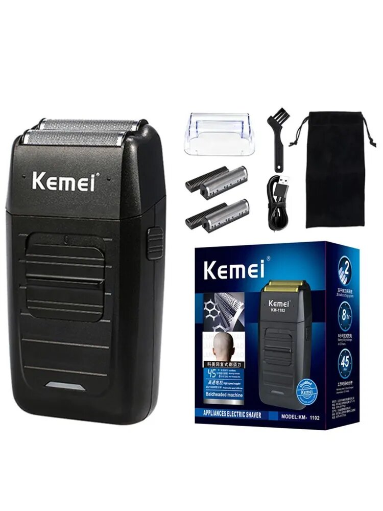 Агротоп Триммер для бороды и усов Kemei Бритва