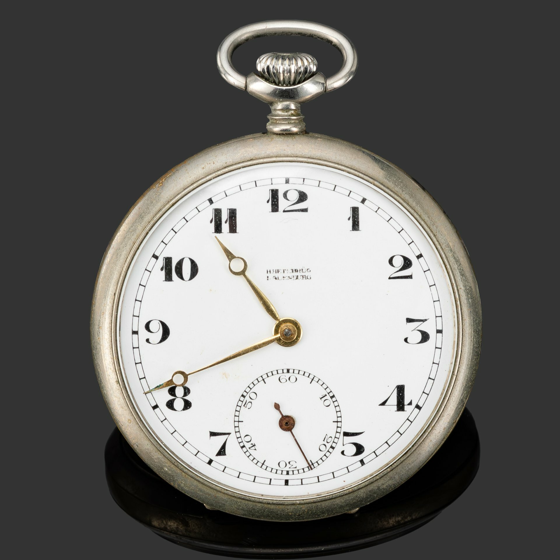 Часы карманные "H. Hetebrüg/ L. Alenburg", металл, стекло, Германия, 1880-1920 гг.