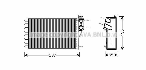 Радиатор отопителя CITROEN C2 (JM) 1.1/1.4/1.4 16V
