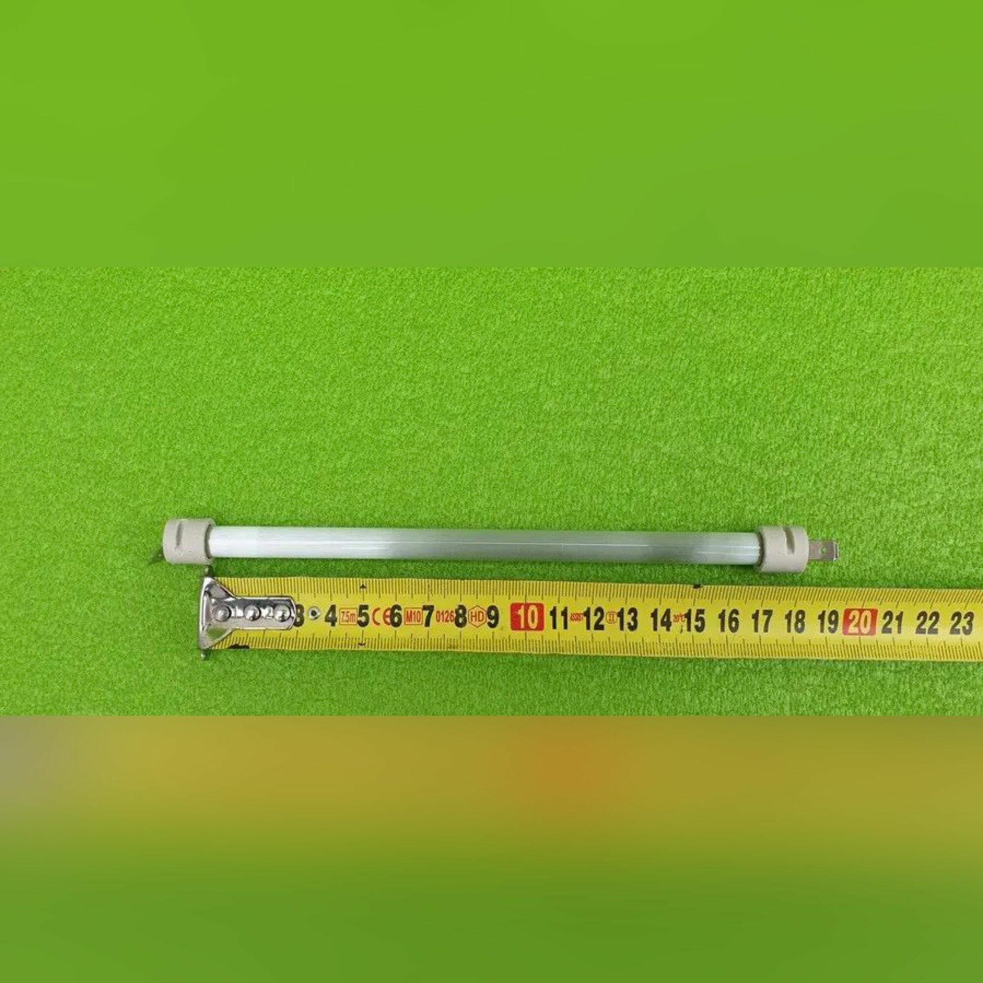 Лампа стеклянная 10мм / L 195мм (по керамике) со спиралью 400W для инфракрасных обогревателей (SINAN, Турция)