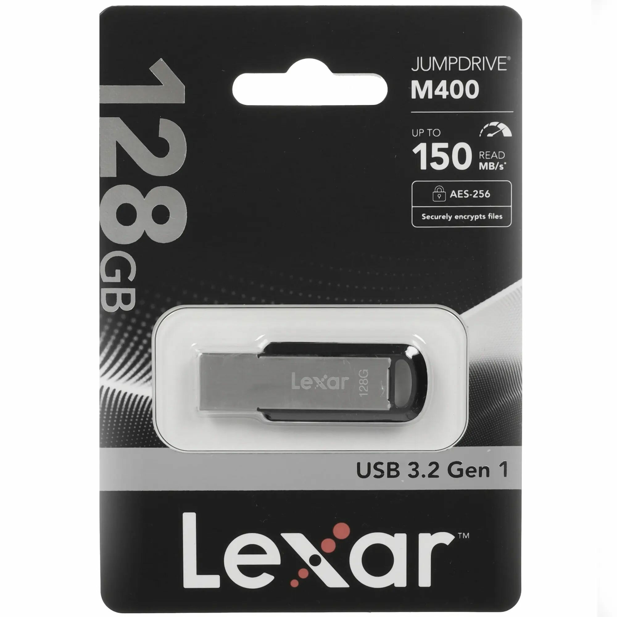 Память USB Flash 128 ГБ LEXAR JumpDrive M400 (LJDM400128G-BNBNG) - USB3.2, USB Type-A, чтение до - 150 МБ/с