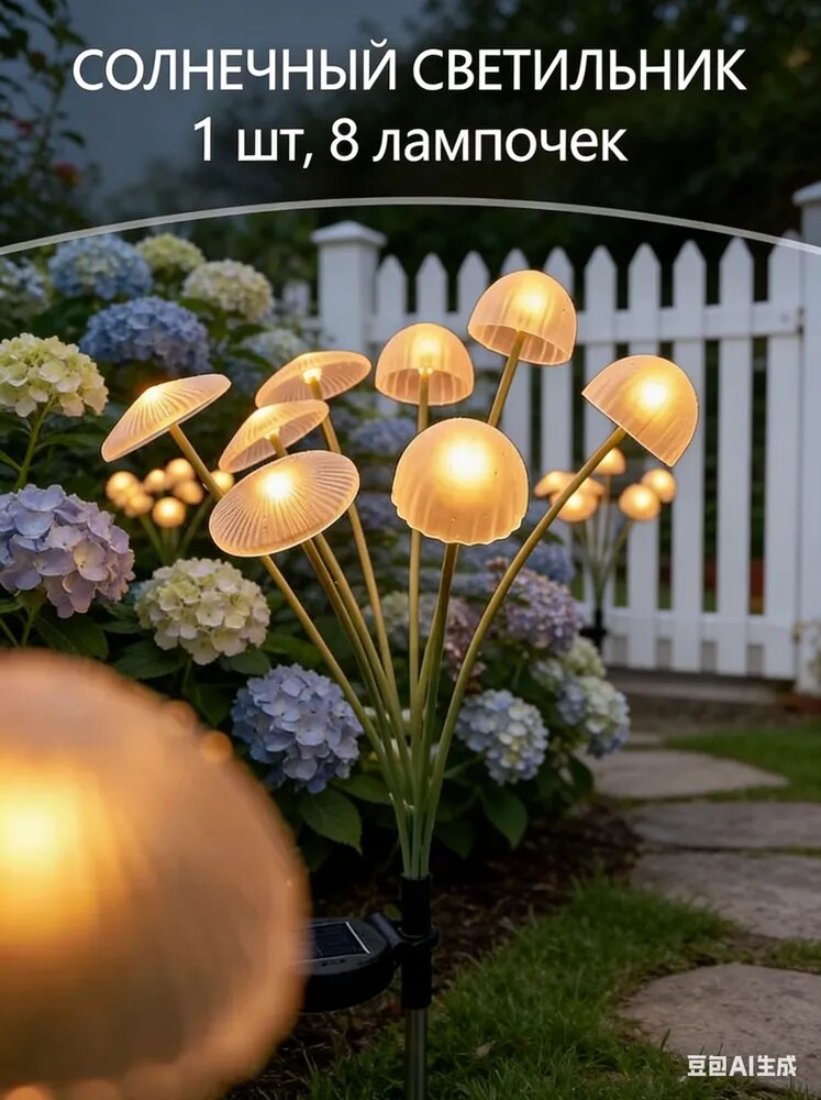 Уличный светильник, количество ламп:8шт