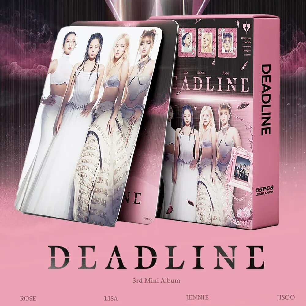 VOFIRROB BlackPink 2026 3-й мини-альбом DeadLine LOMO Cards, 55 шт, K-POP мини-фотокарточки BLINK для фанатов