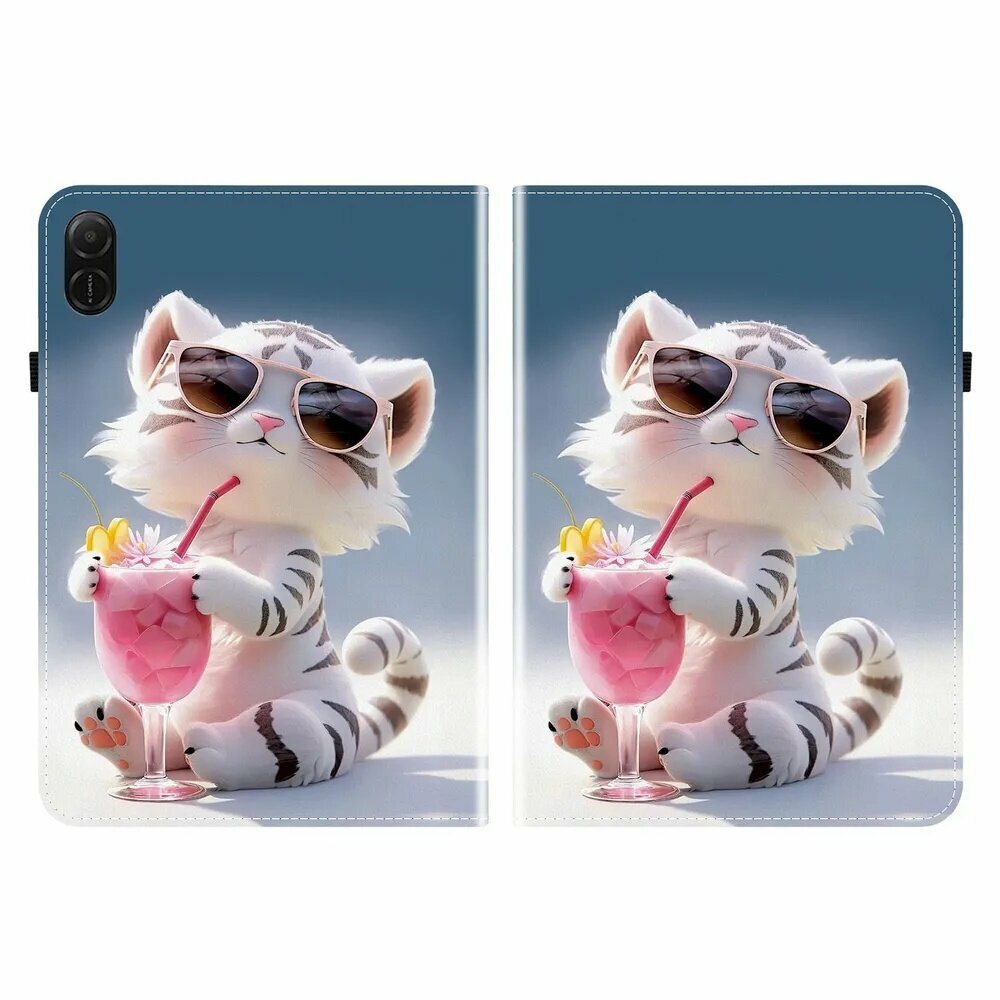 Чехол для Honor Pad X8а / Pad X8b 11" (NDL-W09, NDL-L09, NDL2-W09, NDL2-L09), высококачественный из искусственной кожи, цветной чехол с рисунком