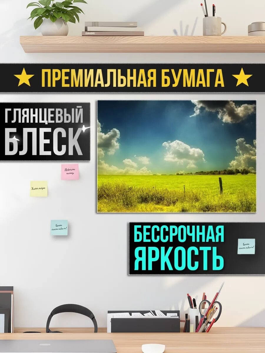 Плакат постер Летнее поле — фото 1