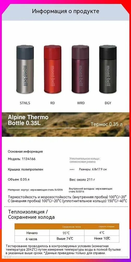 Термокружка, 0.9 л — фото 1