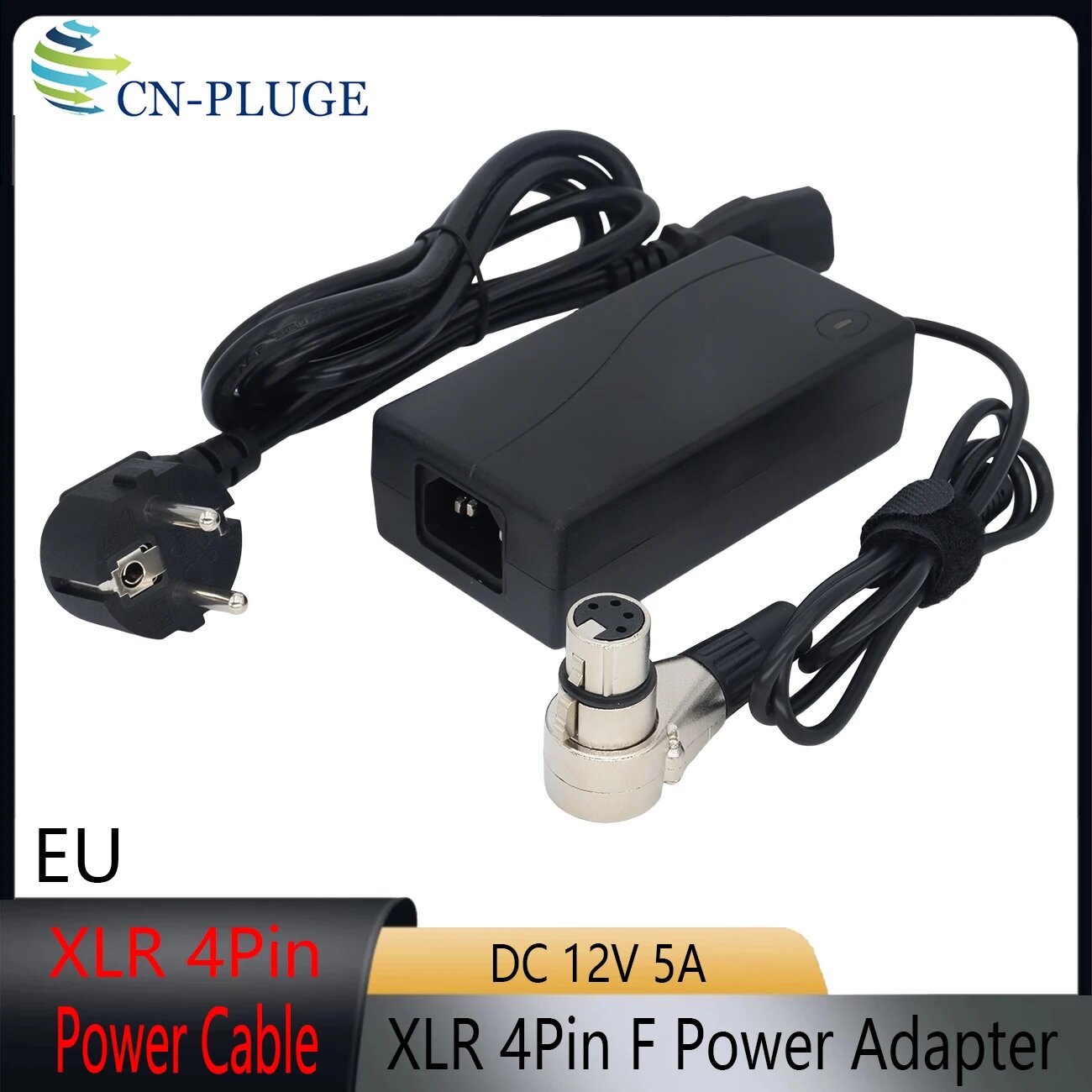 Адаптер питания EU XLR 4Pin 12V 5A