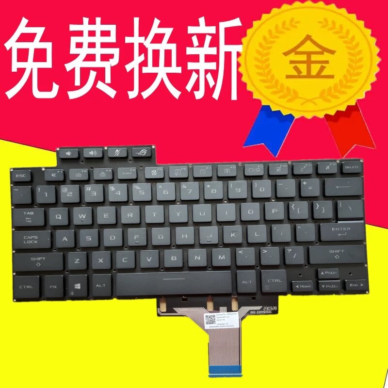 Черная клавиатура для ASUS ROG Strix Scar 13 GV301 GV301Q GV301QE GV310Q 2021 года совместимая
