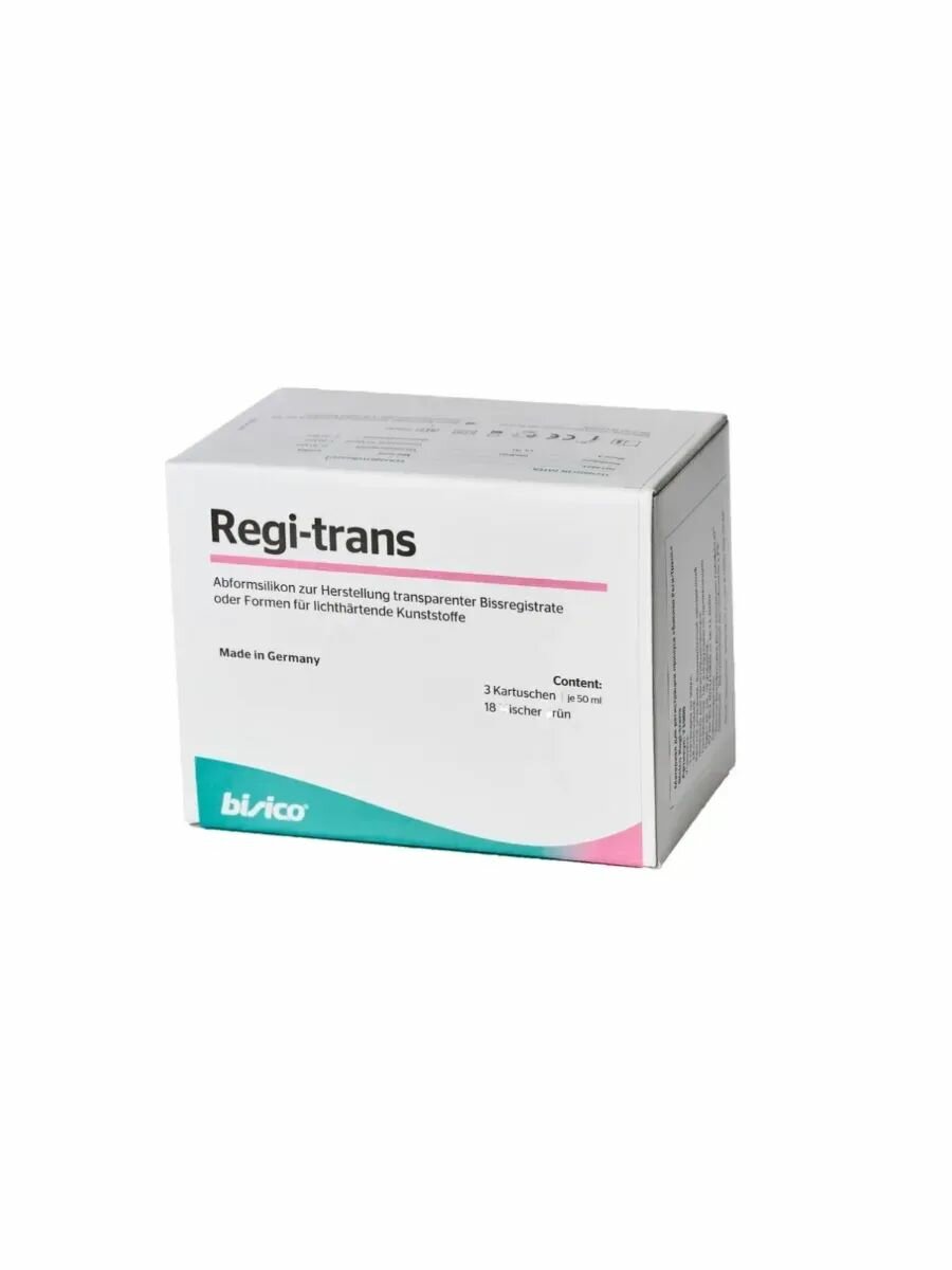 Bisico Regi-trans слепочный материал для регистрации прикуса, 3 по 50 мл.