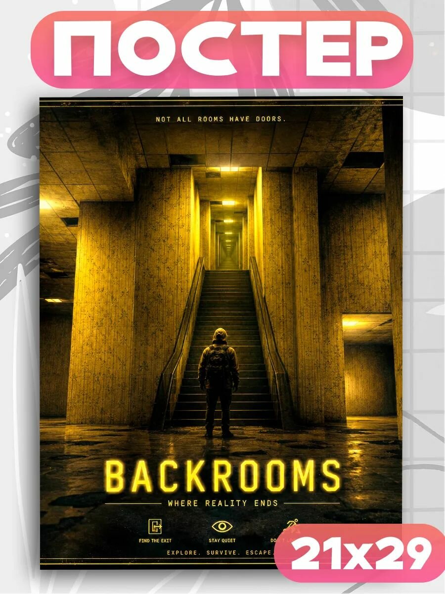 Постеры на стену Backrooms