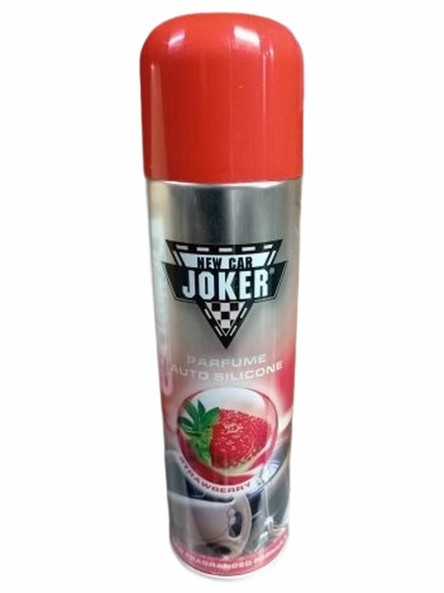 Полироль приборной панели и пластика 200мл аэрозоль JOKER клубника