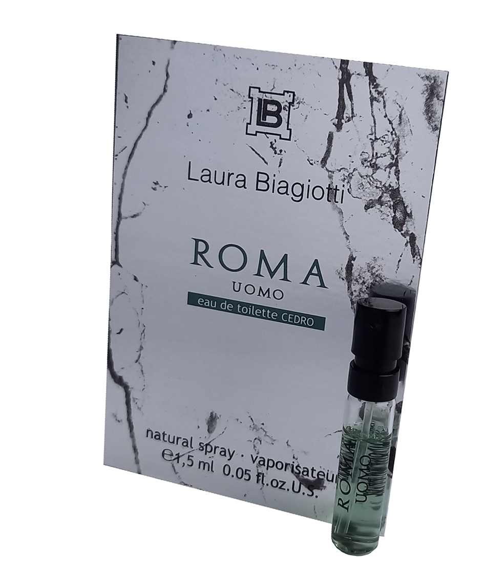 Сэмпл Laura Biagiotti Roma Uomo Cedro - мужская туалетная вода 1.5 мл