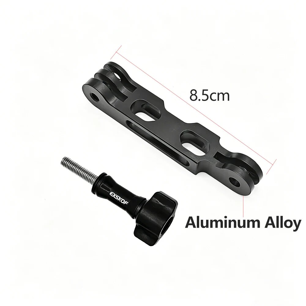 Изогнутый удлинитель кронштейн для экшн-камер GoPro/Insta360/DJI 8.5cm Metal Mount