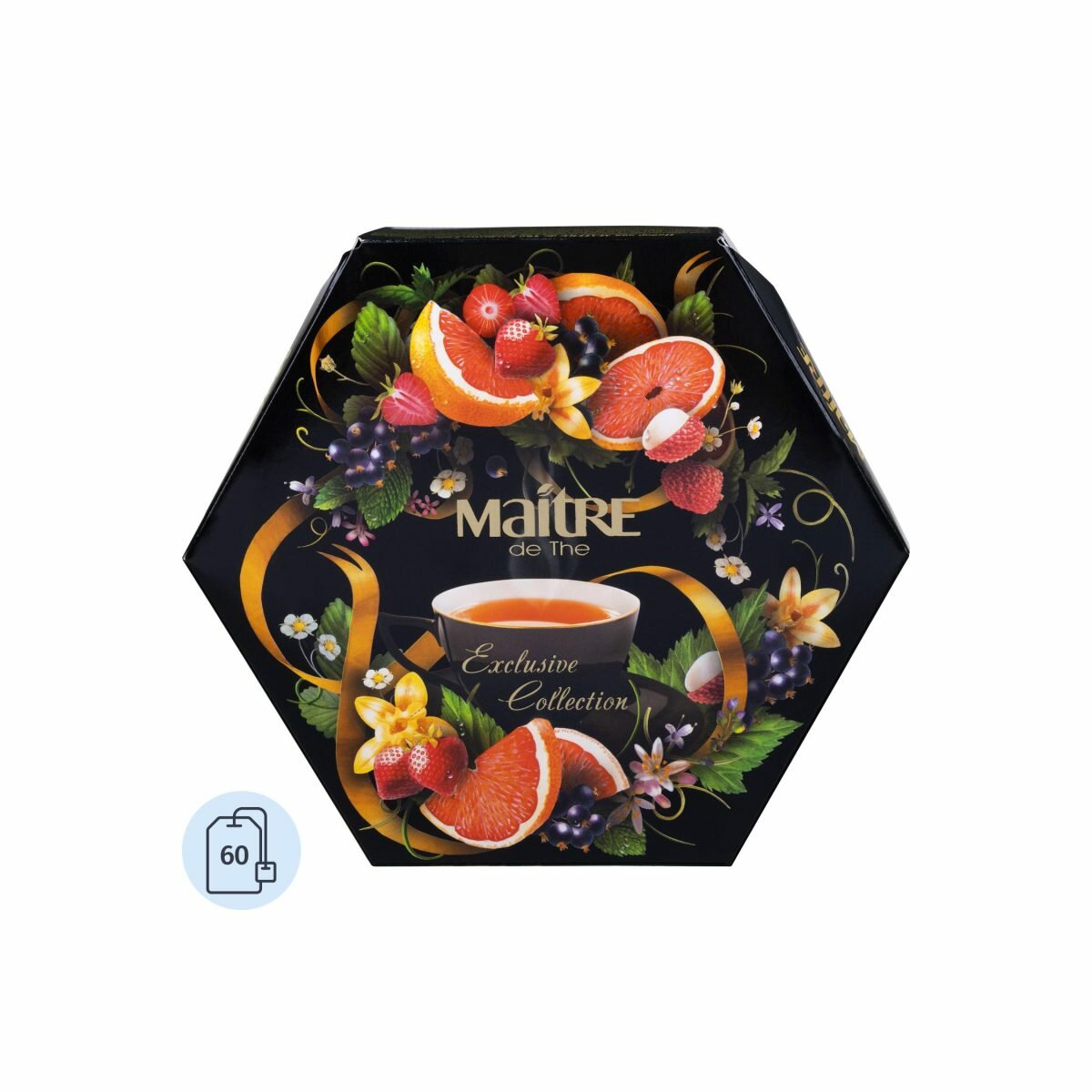 Чай Maitre de The Exclusive Collection ассорти 60 пакетиков