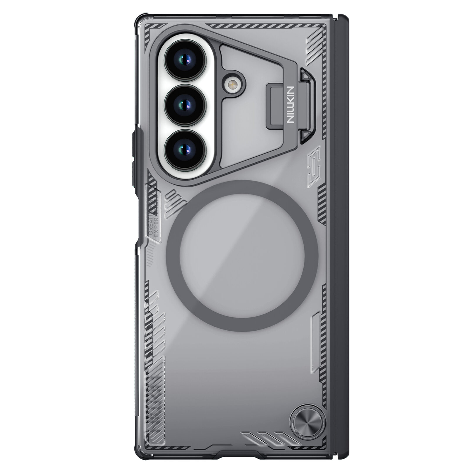 Чехол с MagSafe от Nillkin с металлической откидной крышкой для камеры на Samsung Galaxy Fold 7, серия Iceblade Prop Magnetic