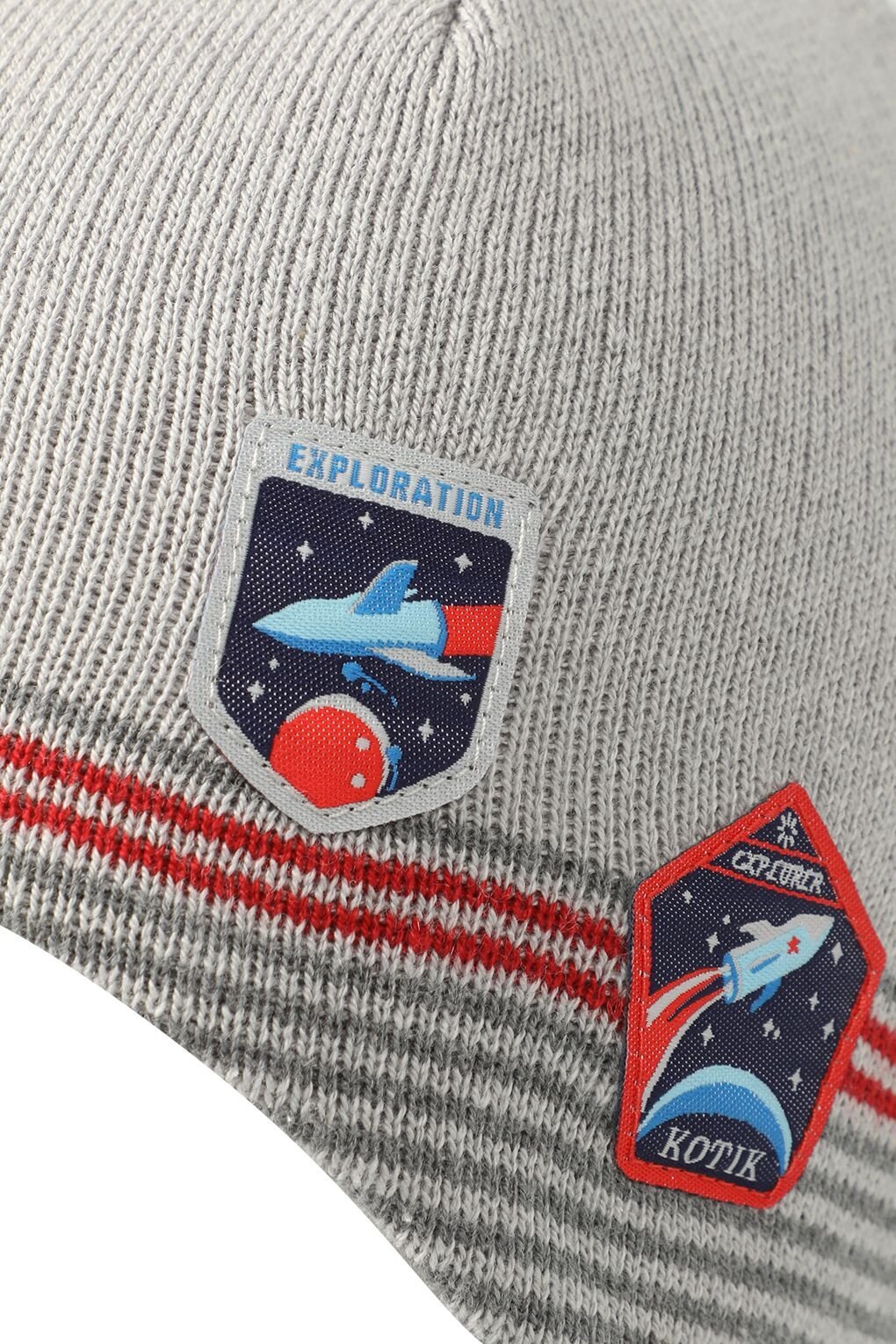 Шапка Totti для мальчиков, размер 50-52, светло-серый — фото 1